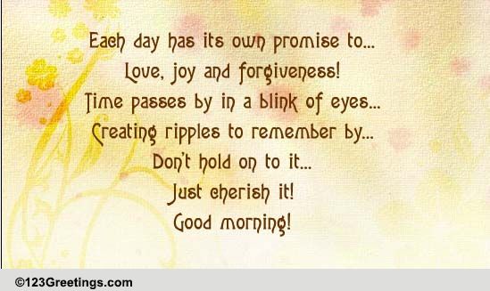 Blink Of Eyes! Free Good Morning eCards, Greeting Cards | 123 Greetings