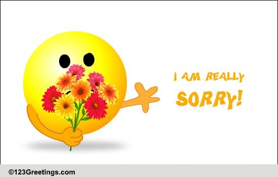 Sorry For What I Did! Free Sorry eCards, Greeting Cards | 123 Greetings