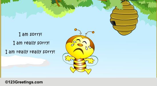 I Am Really Very Sorry! Free Sorry eCards, Greeting Cards | 123 Greetings