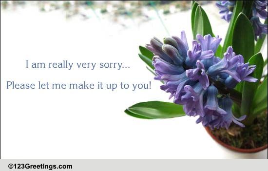 I'm Really Very Sorry... Free Sorry eCards, Greeting Cards | 123 Greetings