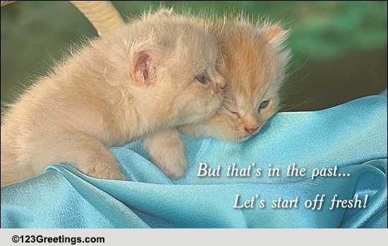 Let's Start Off Fresh! Free Sorry eCards, Greeting Cards | 123 Greetings