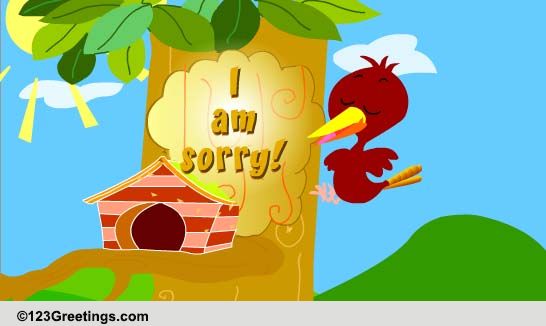 A Cute Way To Say Sorry! Free Sorry eCards, Greeting Cards | 123 Greetings