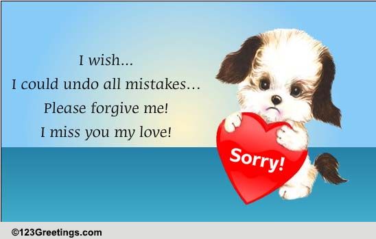 I Forgive You Puppy