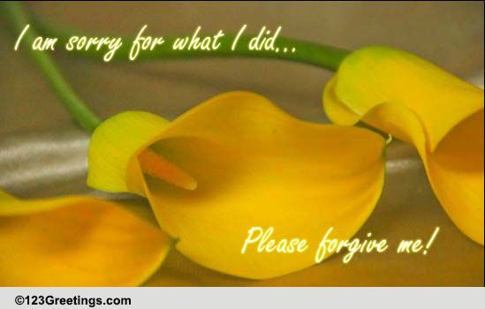 I Am Very Sorry! Free Sorry eCards, Greeting Cards | 123 Greetings