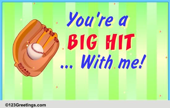 A Big Hit! Free Sports eCards, Greeting Cards | 123 Greetings