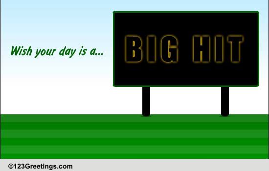 Big Hit! Free Sports eCards, Greeting Cards | 123 Greetings