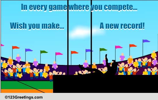 A New Record! Free Sports eCards, Greeting Cards | 123 Greetings