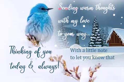 Sending Warm Thoughts With My Love! Free Thinking of You eCards | 123 ...