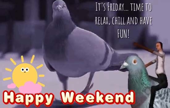 Relax And Chill On A Weekend. Free Enjoy the Weekend eCards | 123 Greetings