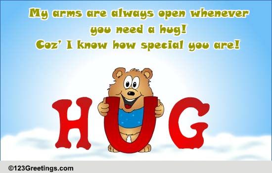 Open Arms! Free Support eCards, Greeting Cards | 123 Greetings