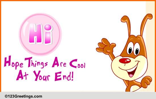 A Bubbly Hi! Free Hi eCards, Greeting Cards | 123 Greetings