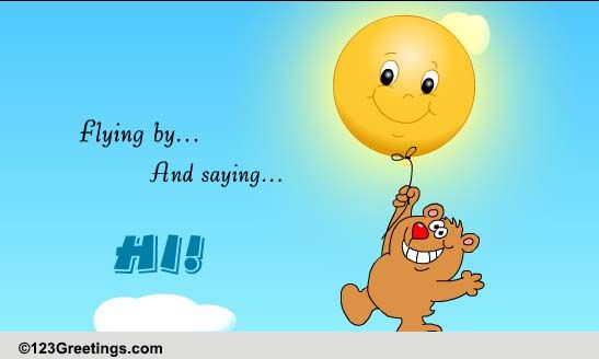 Say Hi With This Cute Card. Free Hi eCards, Greeting Cards | 123 Greetings