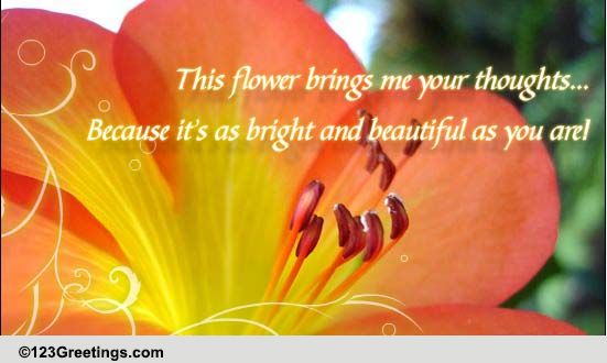 Bright And Beautiful! Free Just Because eCards, Greeting Cards | 123 ...