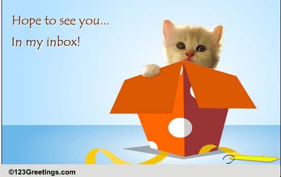 Someone In Your Inbox? Free Keep in Touch eCards, Greeting Cards | 123 ...