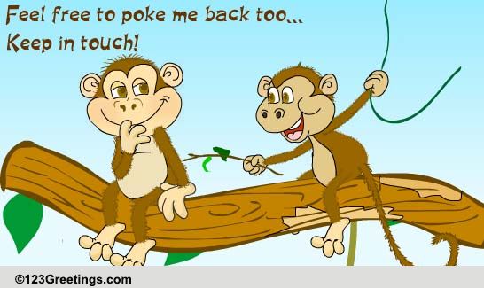 Poke Me! Free Keep in Touch eCards, Greeting Cards | 123 Greetings