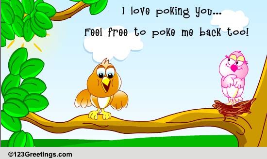 You Can Poke Me! Free Keep in Touch eCards, Greeting Cards | 123 Greetings