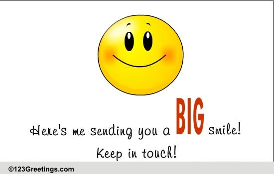 A Big Smile! Free Send a Smile eCards, Greeting Cards | 123 Greetings