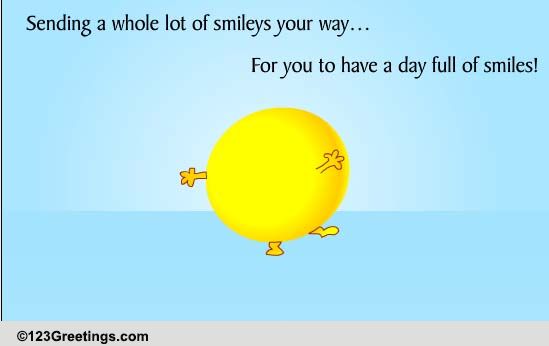 Lots Of Smileys! Free Send a Smile eCards, Greeting Cards | 123 Greetings