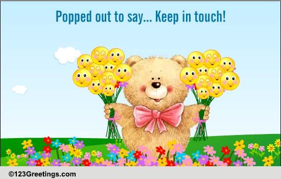 In Touch! Free Stay in Touch Etc eCards, Greeting Cards | 123 Greetings