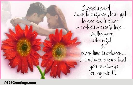 Someone Always In Your Thoughts? Free Thinking of You eCards | 123 ...