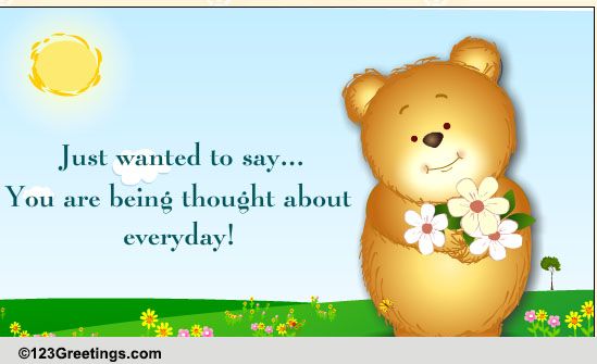 You Are Being Thought About! Free Thinking of You eCards, Greeting ...