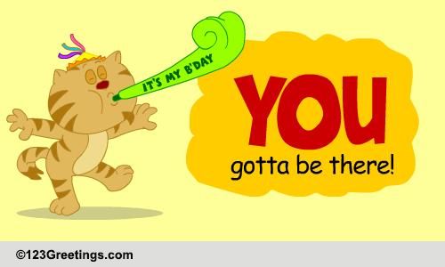 Birthday Invitation. Free Birthday Party eCards, Greeting Cards | 123 ...