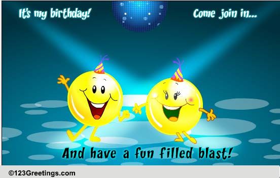 Fun Filled Blast! Free Birthday Party eCards, Greeting Cards | 123 ...