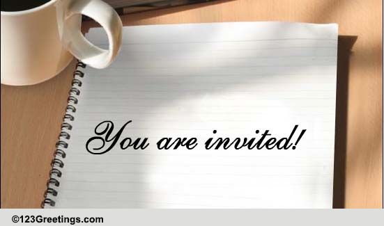 An Invitation! Free Business & Formal eCards, Greeting Cards | 123 ...