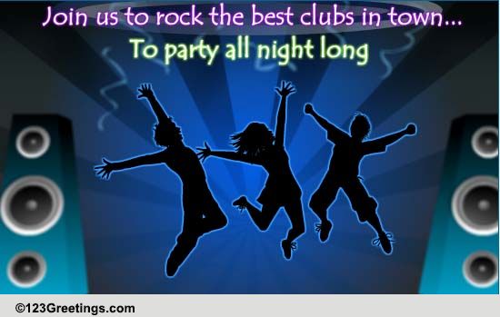 A Rocking Club Invitation! Free Clubs eCards, Greeting Cards | 123 ...