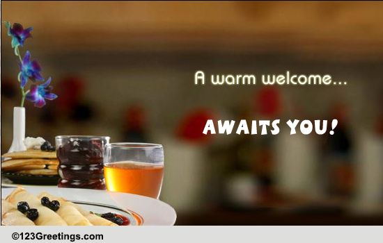 A Warm Welcome! Free Party Invitations eCards, Greeting Cards | 123 ...