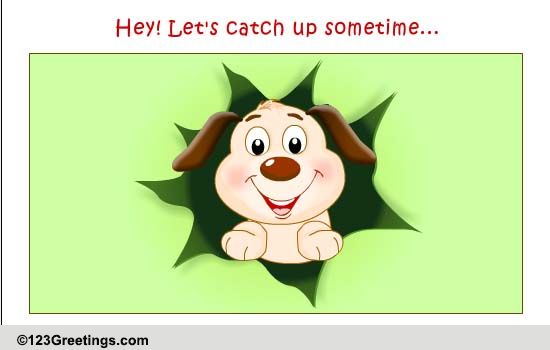 Let's Catch Up. Free Save the Date eCards, Greeting Cards | 123 Greetings