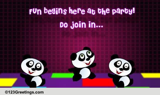 Join The Fun Dance At The Party! Free Celebrations eCards | 123 Greetings
