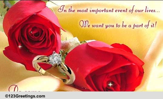 Most Important Event Of Life! Free Wedding eCards, Greeting Cards | 123 ...