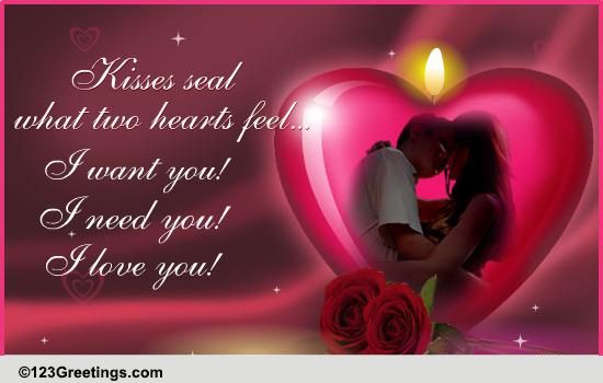 Sealed With Kisses! Free Kiss eCards, Greeting Cards | 123 Greetings