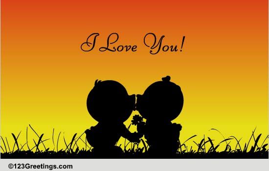 Romantic Kiss E-card. Free Kiss eCards, Greeting Cards | 123 Greetings