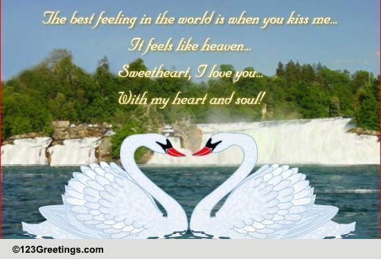 Best Feeling! Free Kiss eCards, Greeting Cards | 123 Greetings