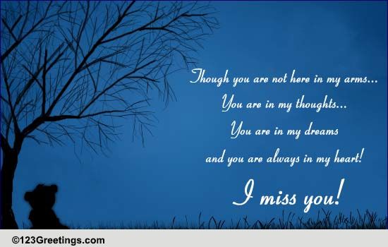 I Wish For The Moment... Free Missing Her eCards, Greeting Cards | 123 ...
