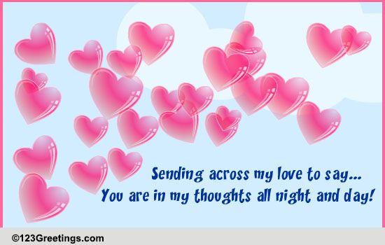You Are In My Thoughts... Free Thinking of You eCards, Greeting Cards ...