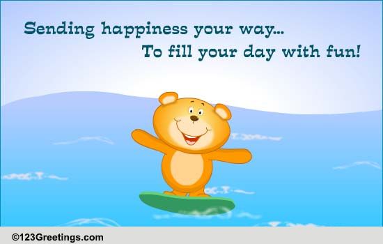 Splashing Fun! Free Pets Etc eCards, Greeting Cards | 123 Greetings