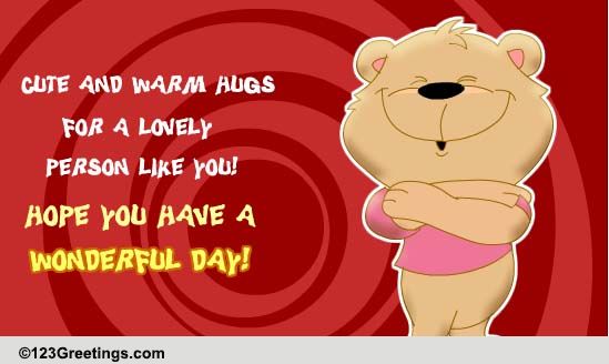 Cute And Warm Hugs! Free Pets Etc eCards, Greeting Cards | 123 Greetings