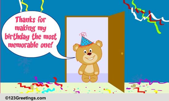Thanks For Making My Day! Free Birthday Thank You eCards, Greeting ...
