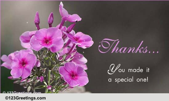 You Made It A Special One! Free Congratulations eCards, Greeting Cards ...