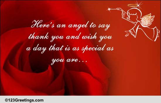 An Angel To Wish You A Special Day. Free For Everyone eCards | 123 ...