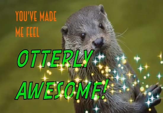 Otterly Awesome Thanks! Free For Everyone eCards, Greeting Cards | 123 ...