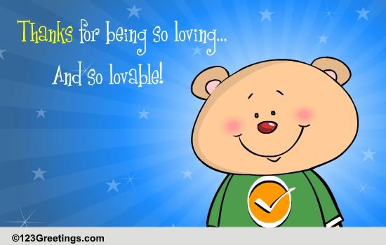 A Loving Thanks... Free Family eCards, Greeting Cards | 123 Greetings