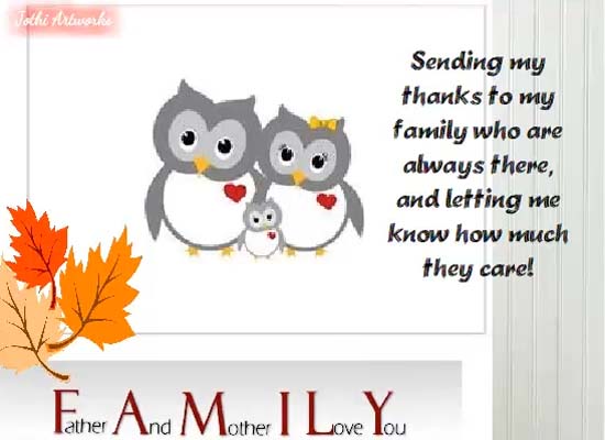 Thank Your Family In A Warm Way! Free Family eCards, Greeting Cards ...