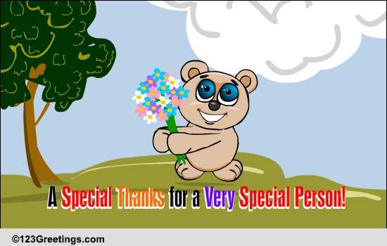 Special Thanks For A Special Person. Free Flowers eCards, Greeting ...