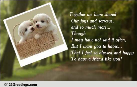 Friendship Cards, Free Friendship Wishes, Greeting Cards | 123 Greetings
