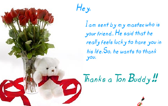 Hey! Thank You Dear. Free Friends eCards, Greeting Cards | 123 Greetings