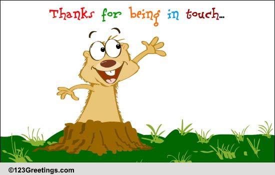 A Funky Thank You. Free Stay in Touch eCards, Greeting Cards | 123 ...